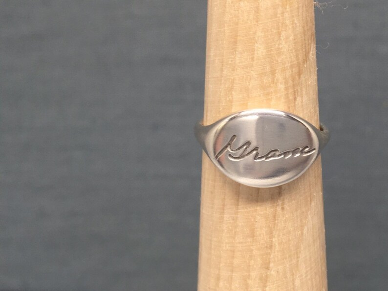Handwriting Ring Personalized Wedding Jewelry Handwriting - Etsy