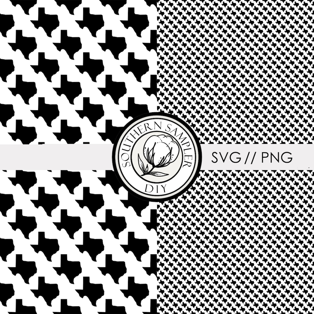 Texas State Seamless Pattern / Tiny Texas Seamless Pattern Texture ...