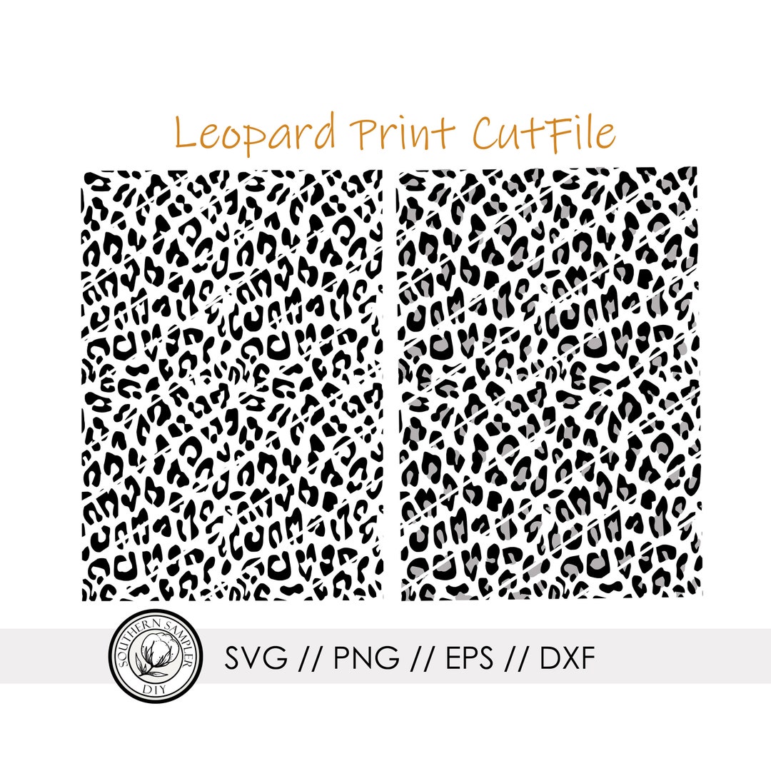 Leopard Print Digital SVG, Png, Eps, Dxf / Separate Layerable Outer ...