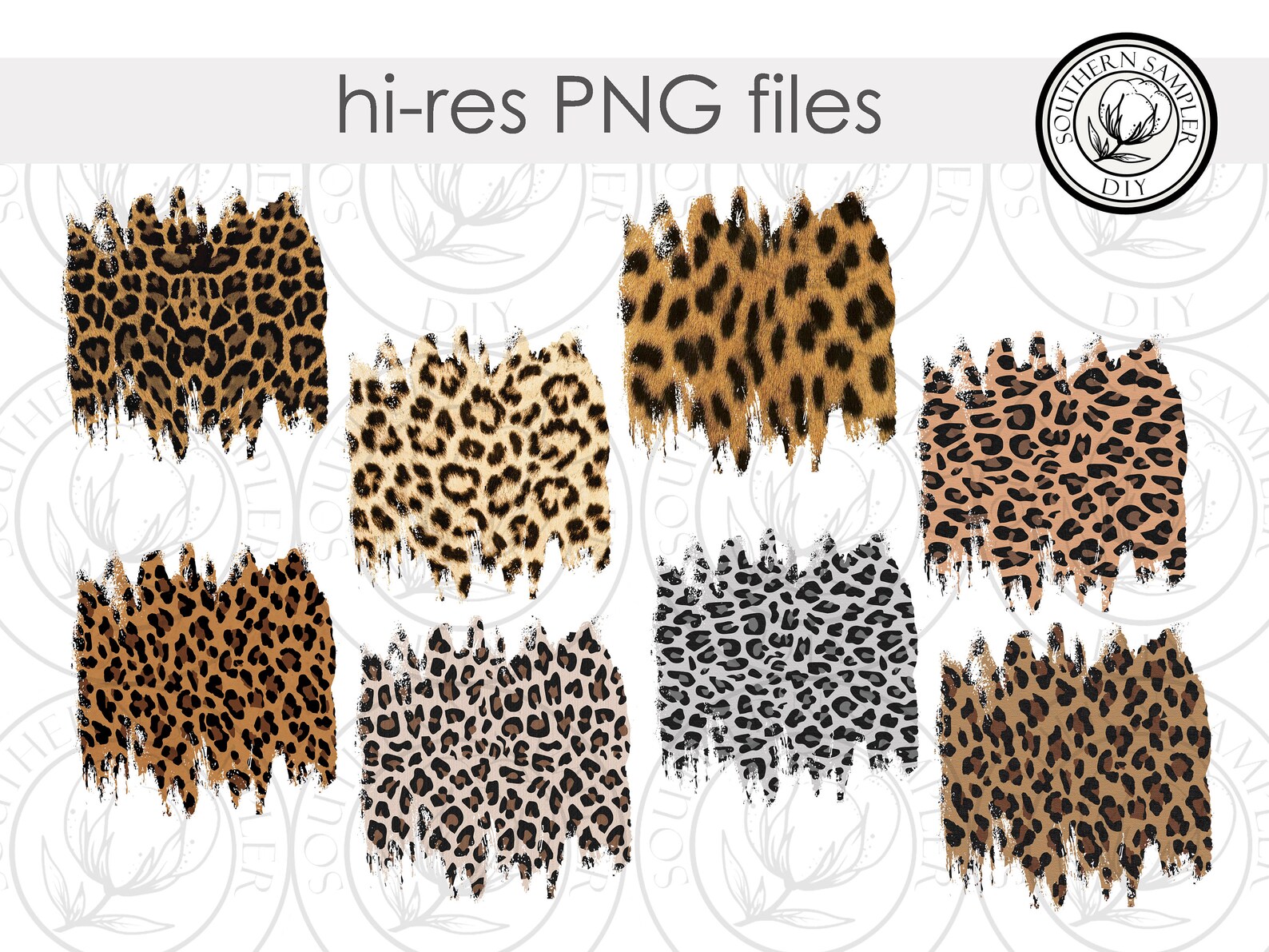 Distressed Leopard Background Sublimation PNG Backsplash Cheetah Animal ...