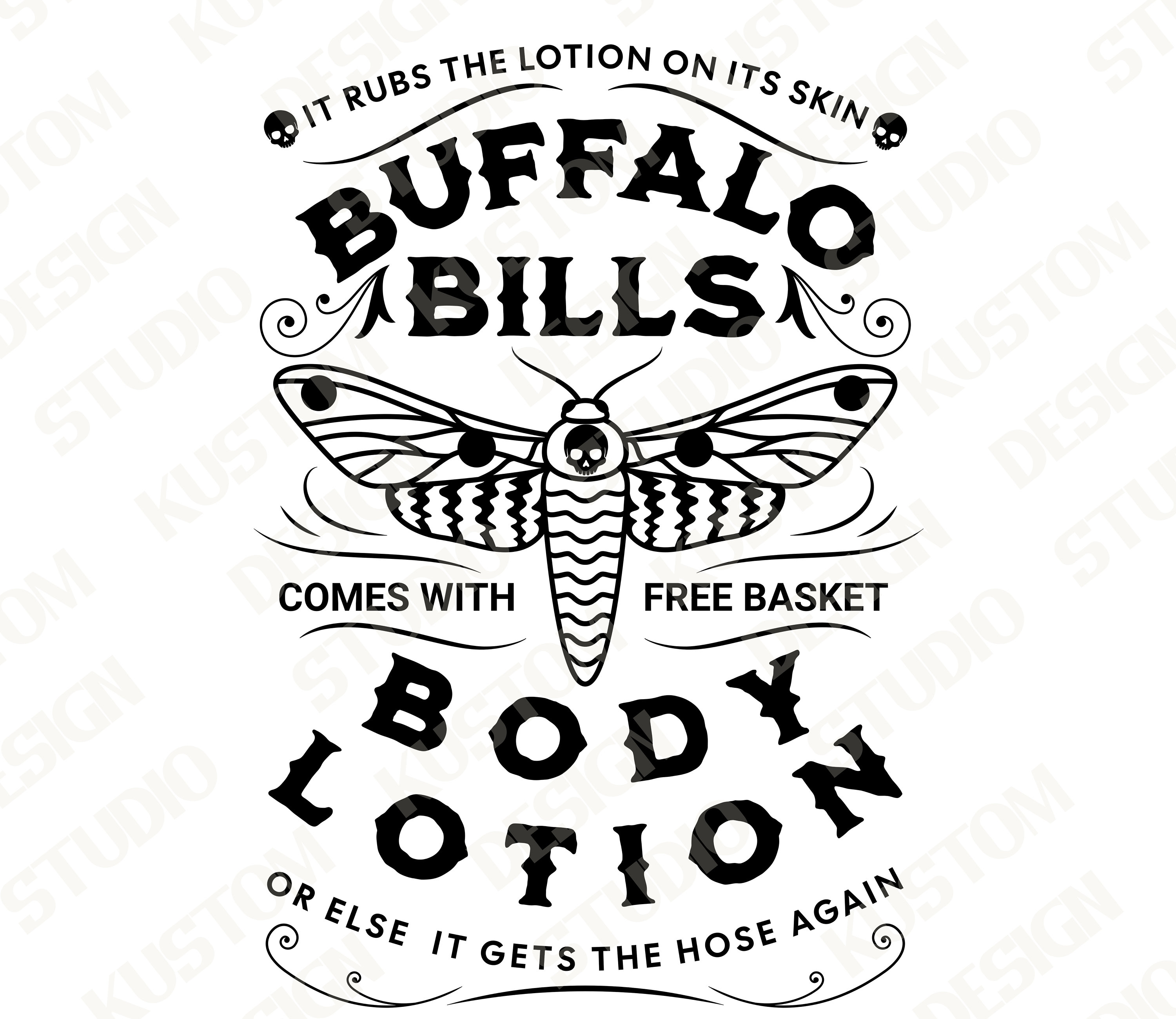 Buffalo Bill Body Lotion, Jpeg, SVG, PDF Silence of the Lambs, Buffalo ...