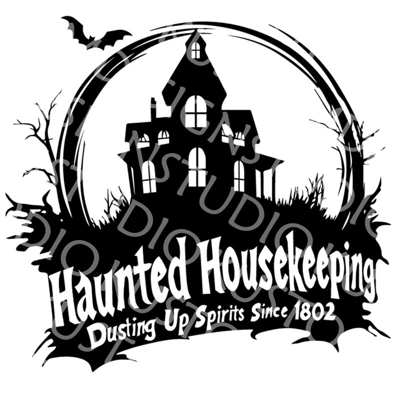 Haunted Housekeeping Vector SVG, PNG, EPS, Halloween Costume T-shirt ...