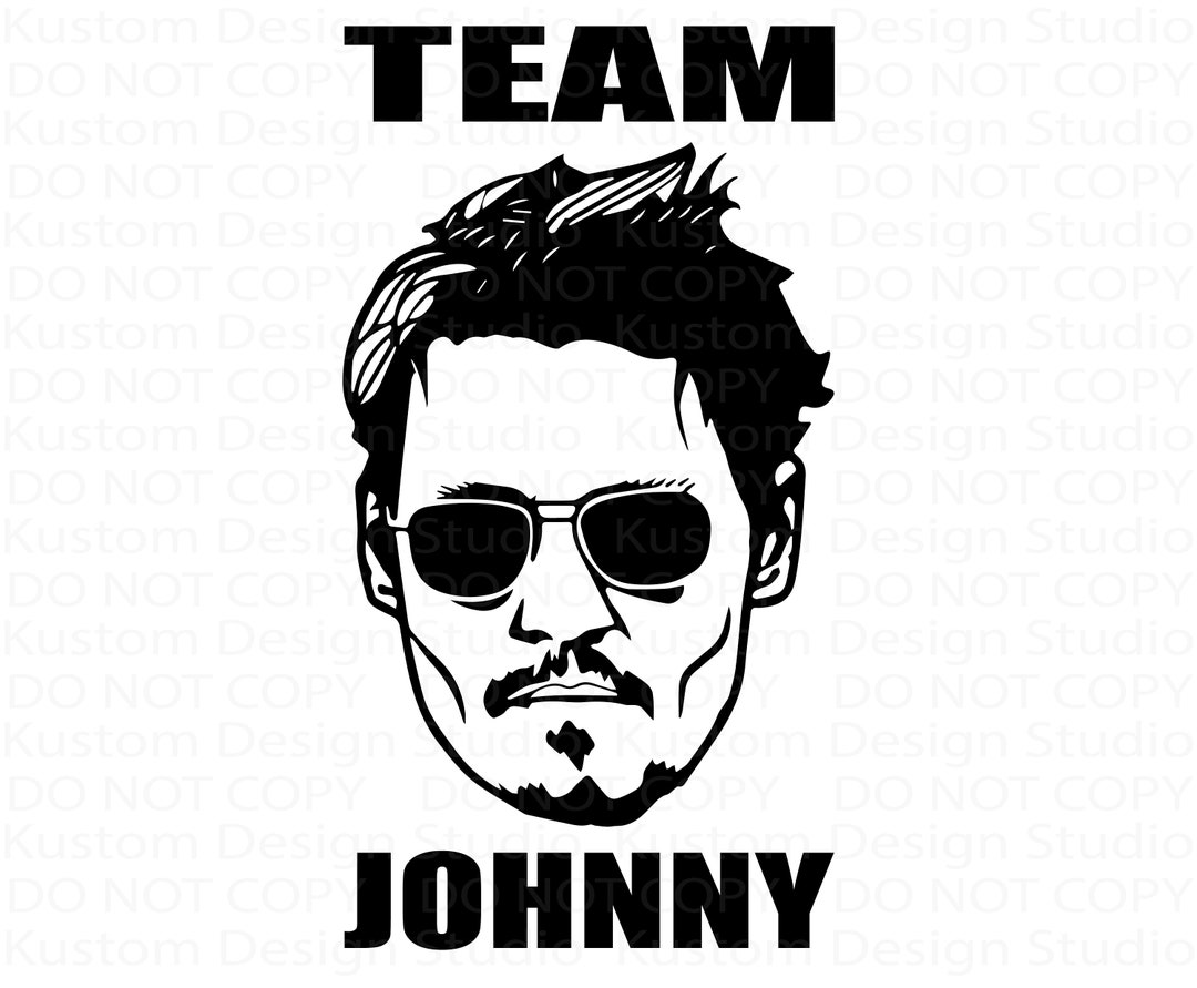 Johnny Depp - #team Johnny PNG, EPS, SVG - Etsy