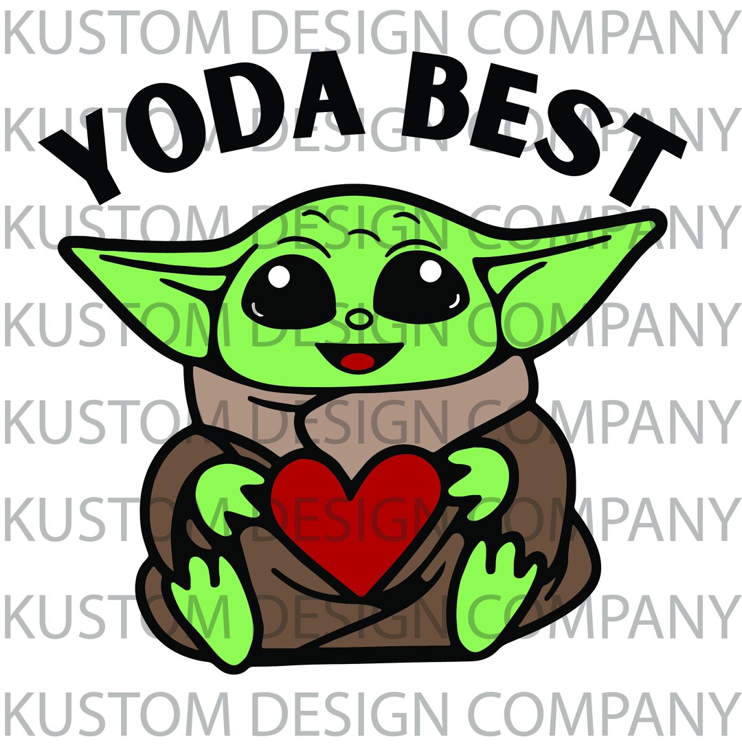 Yoda Best Colored , PNG, JPEG, SVG - Etsy