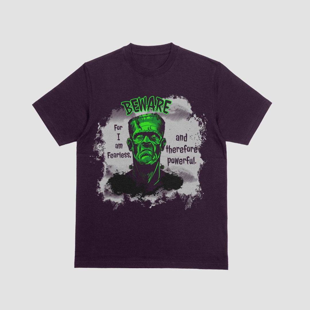 Frankenstein, Halloween, Fearless and Powerful, Sublimation PNG, Jpeg ...