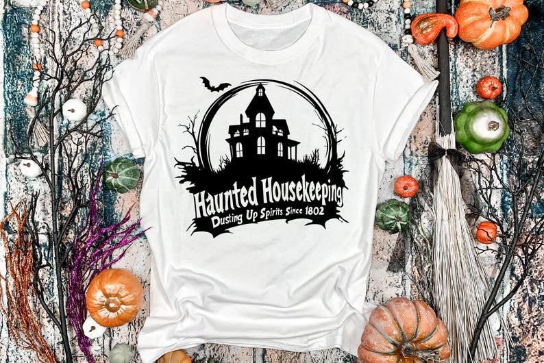 Haunted Housekeeping Vector SVG, PNG, EPS, Halloween Costume T-shirt ...