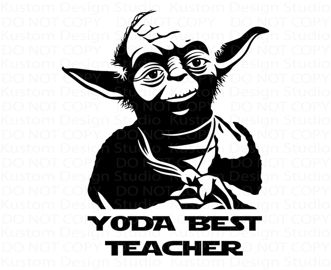 Yoda Best Teacher PNG, EPS, SVG - Etsy