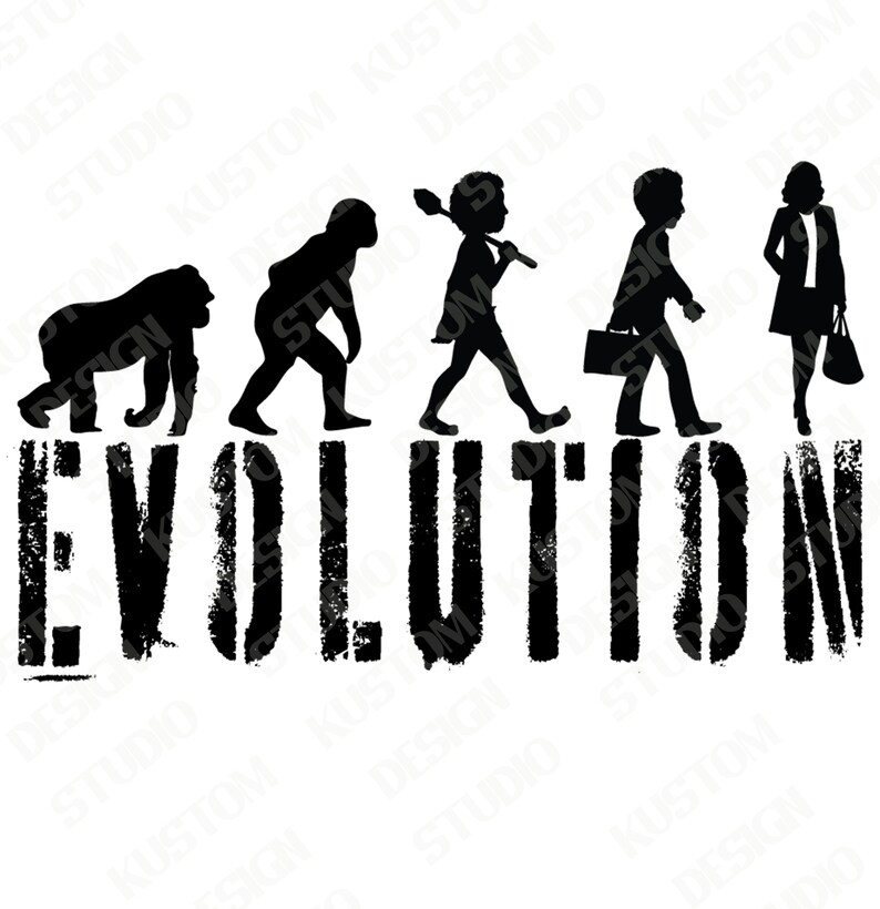 Evolution PNG, JPEG, SVG - Etsy