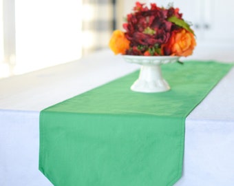 Kelly Green Table Runner - Etsy