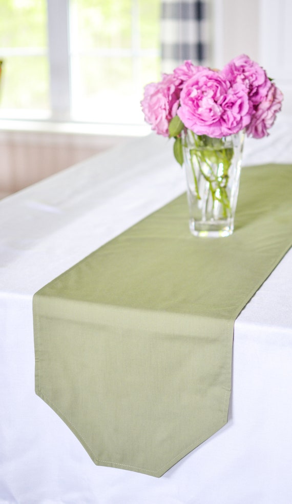 Solid Sage Table Runner Light Green Dining Room Decor - Etsy