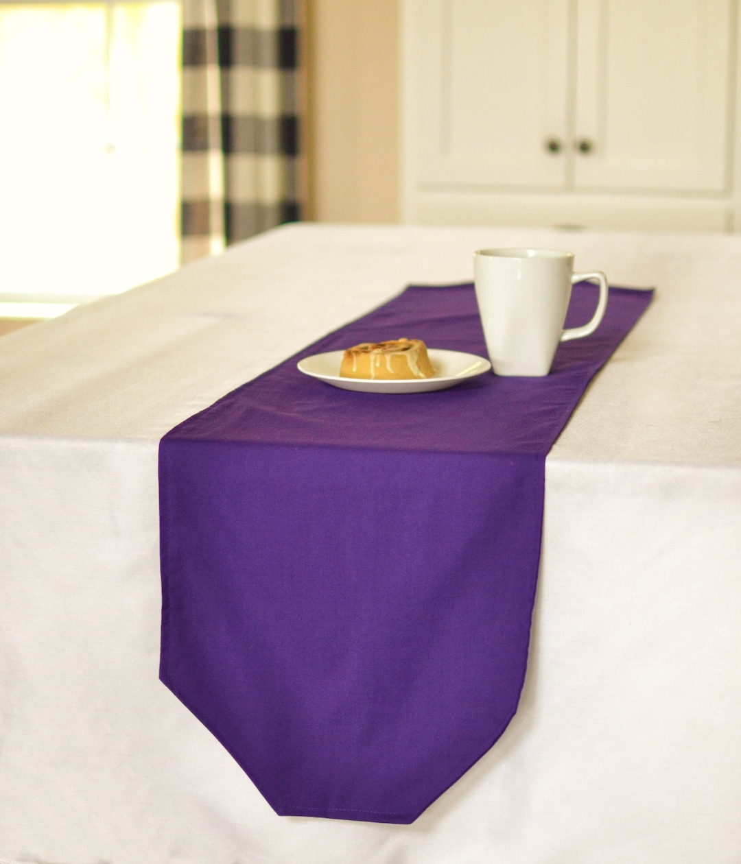 Purple Table Runner for End Tables or Wedding Altar, Table Decor ...