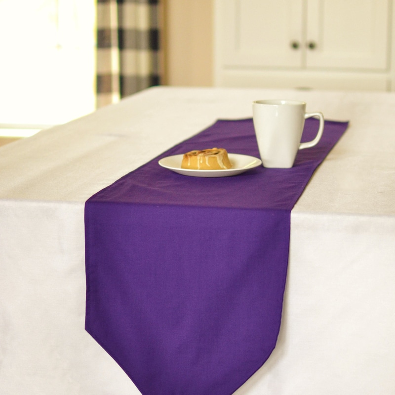 Purple Table Runner - Etsy