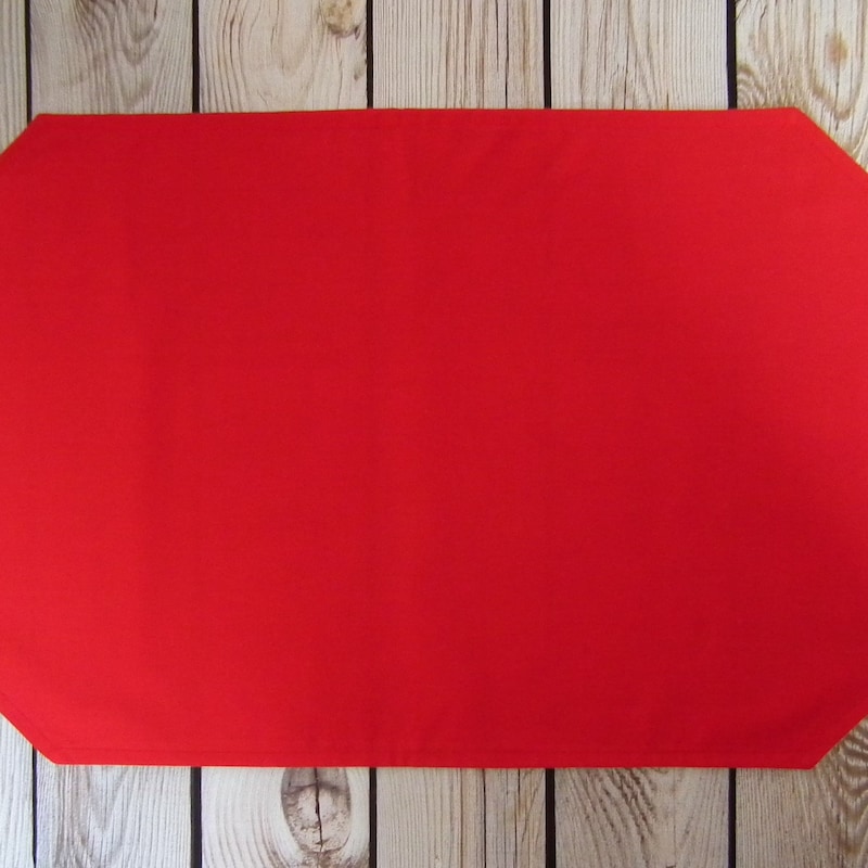 Red Placemat - Etsy