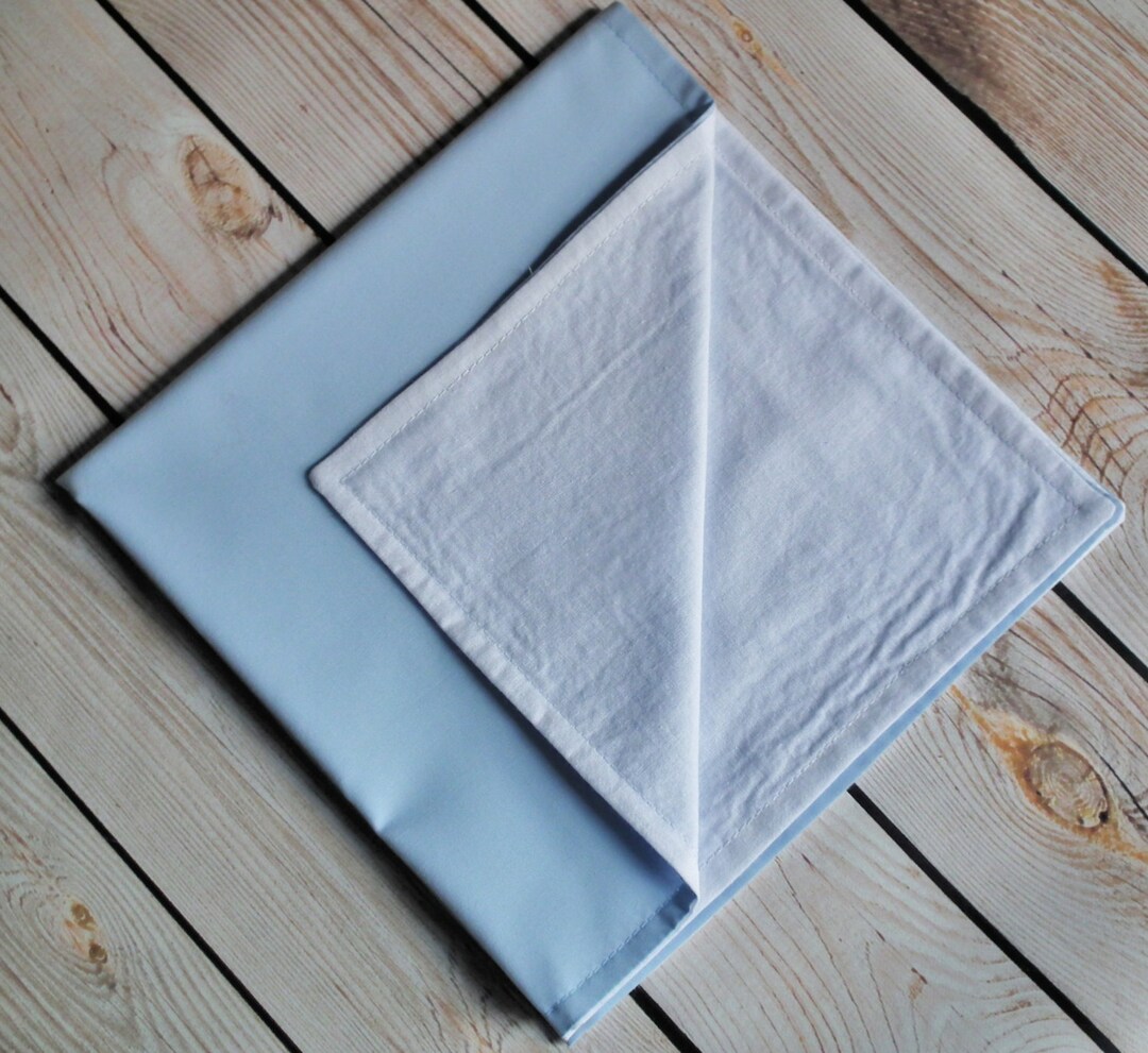 Sky Blue Cloth Napkin, Fabric Dinner Napkin, Reusable Everyday Napkins ...