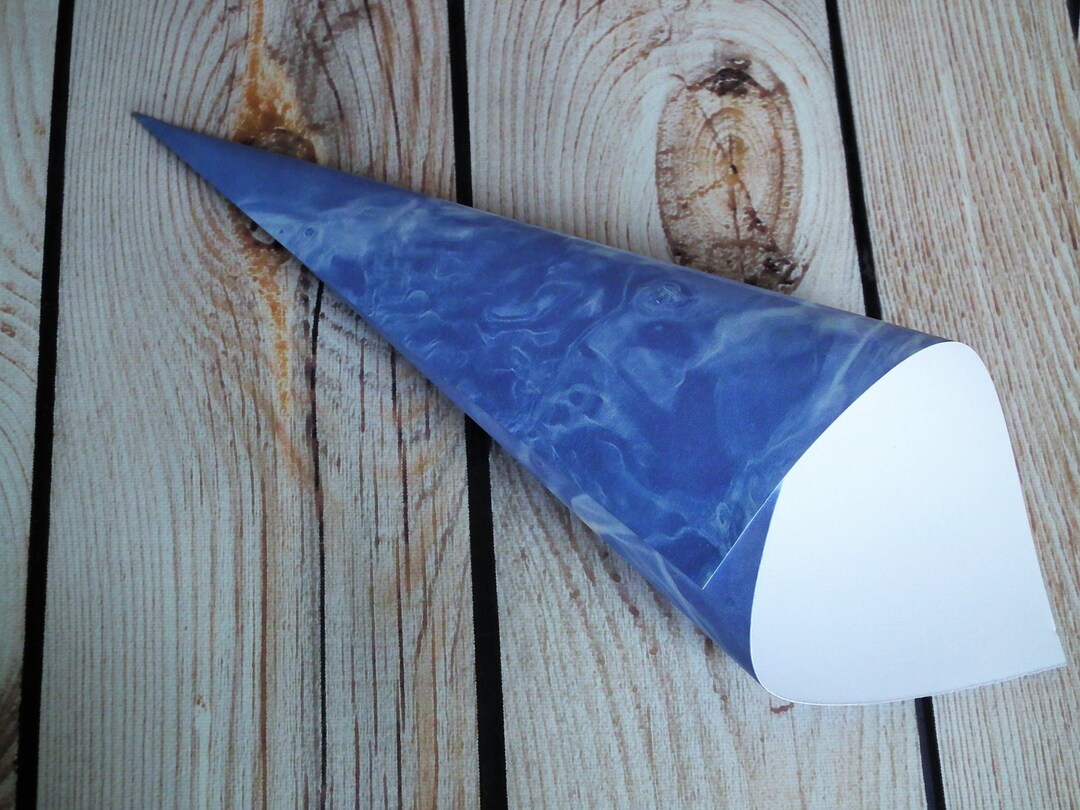 Blue Water Paper Confetti Cones - Etsy