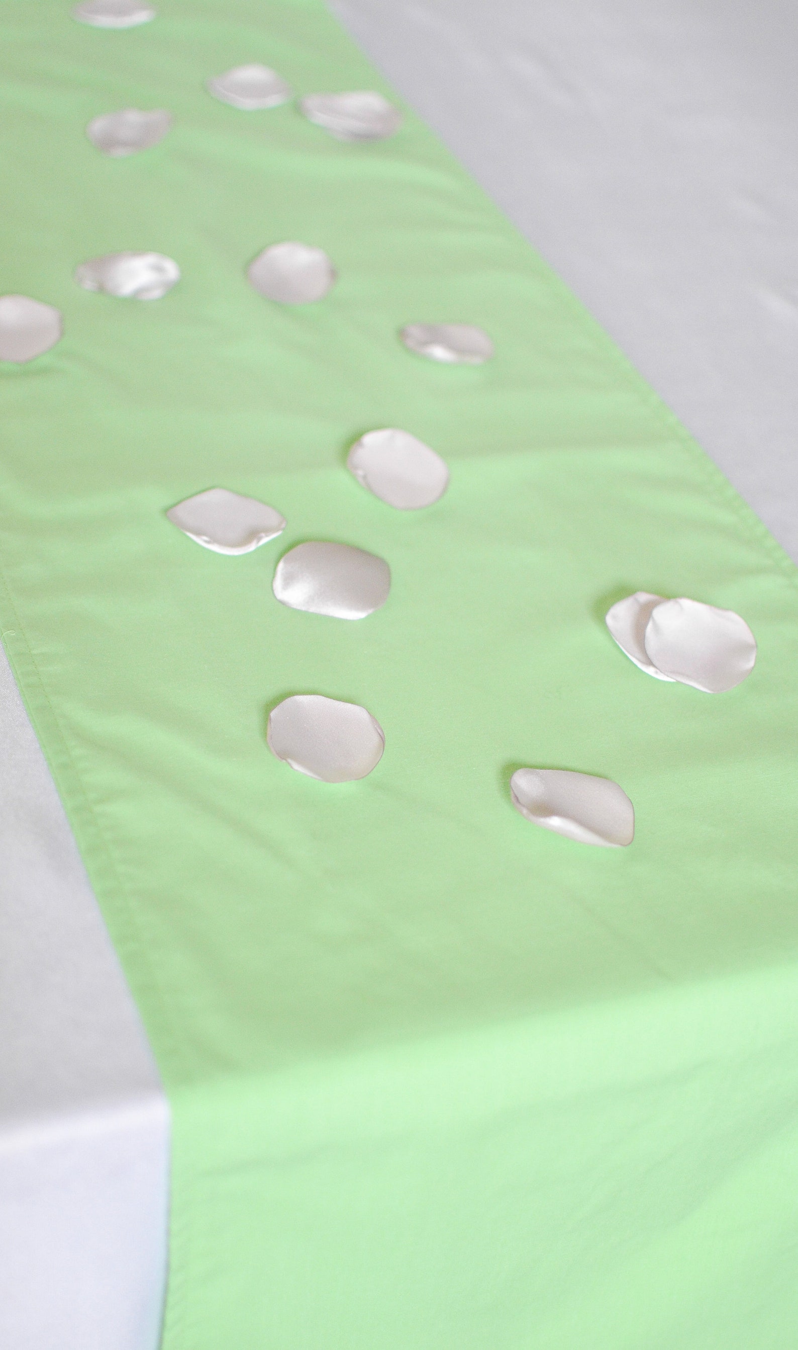 Solid color mint table runner pastel green dining room decor | Etsy