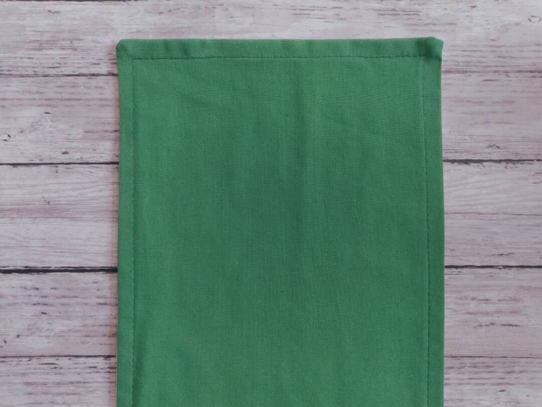 6 X 12 Inch Solid Kelly Green Cloth Napkin, Reusable Fabric Serviette ...