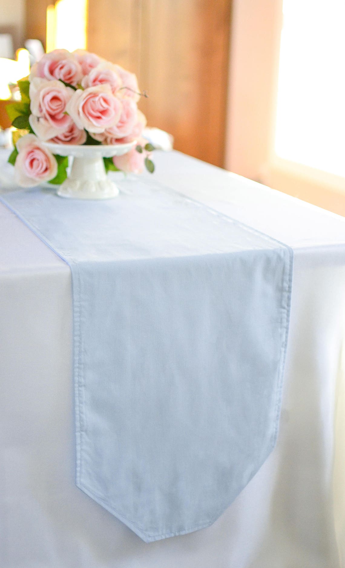 Sky Blue Table Runner for End Tables or Wedding Altar Solid - Etsy