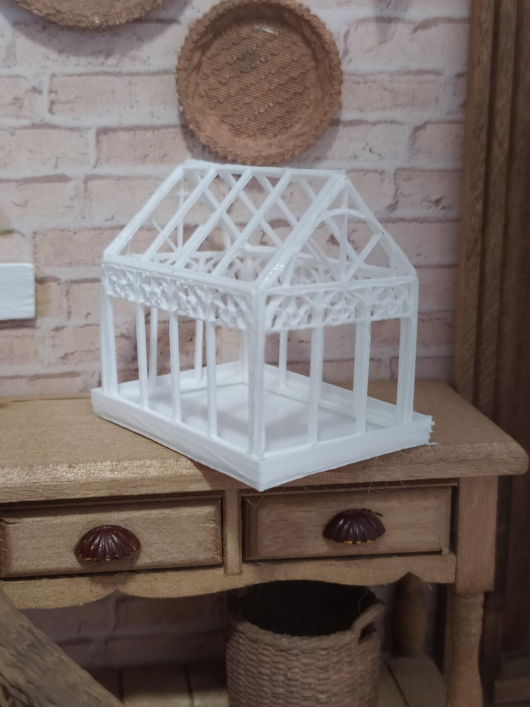 KIT Small Greenhouse at 1:12 Scale for Dollhouse. Miniature - Etsy