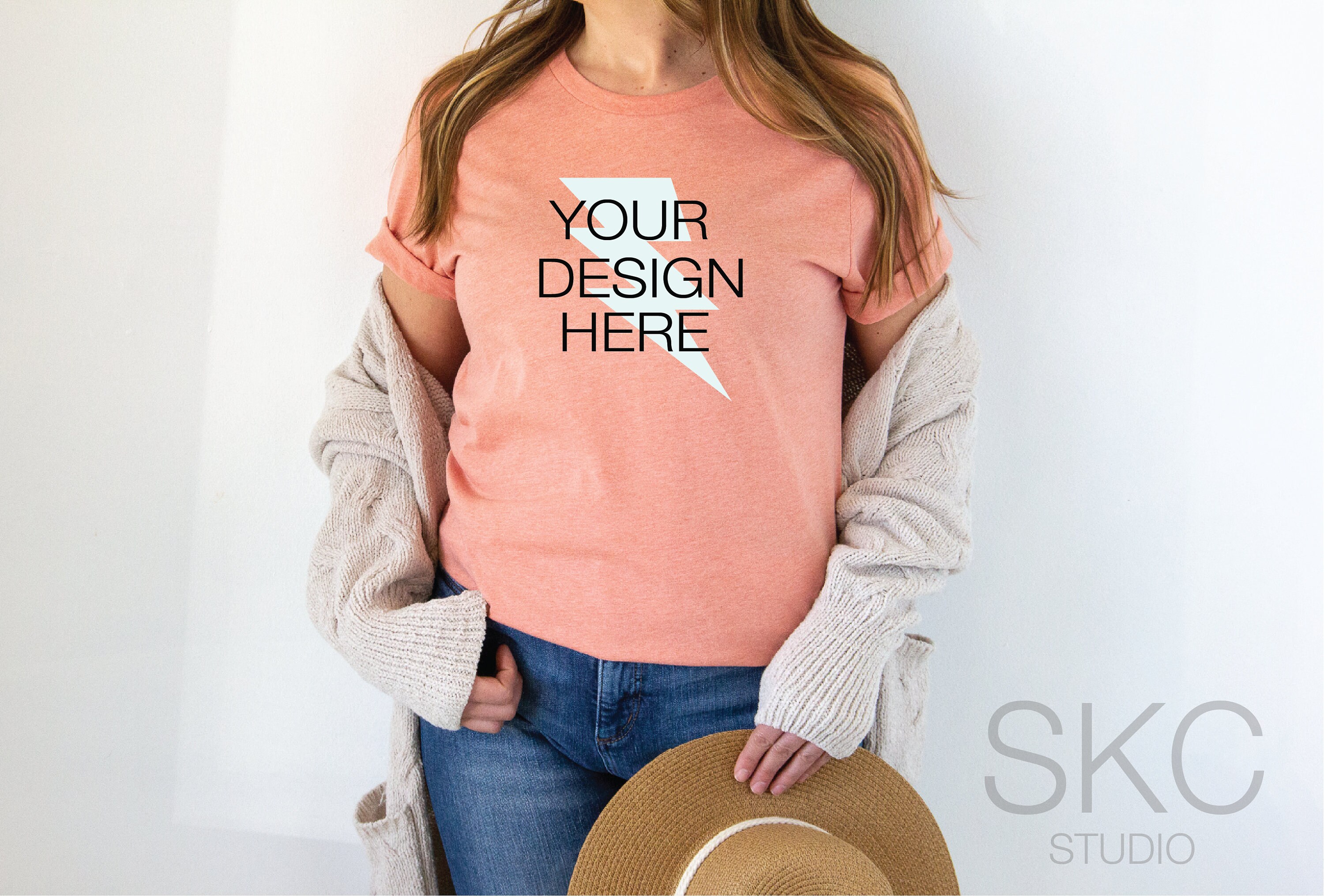 Bella Canvas Heather Sunset Model Mockup Bella Canvas 3001 - Etsy