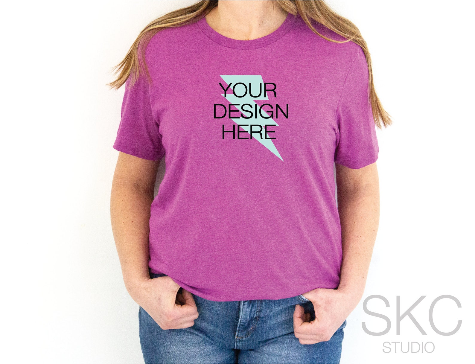 Bella Canvas 3001 Heather Magenta Mockup Bella Canvas HEATHER - Etsy