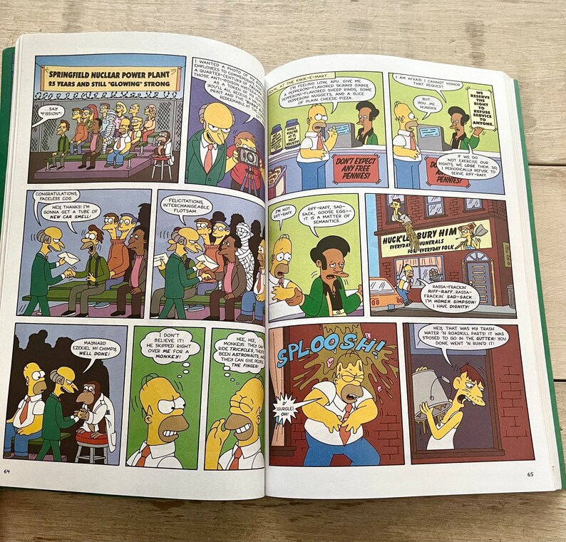 Vintage SIMPSONS COMICS Belly Buster Soft Cover Comic Book by - Etsy