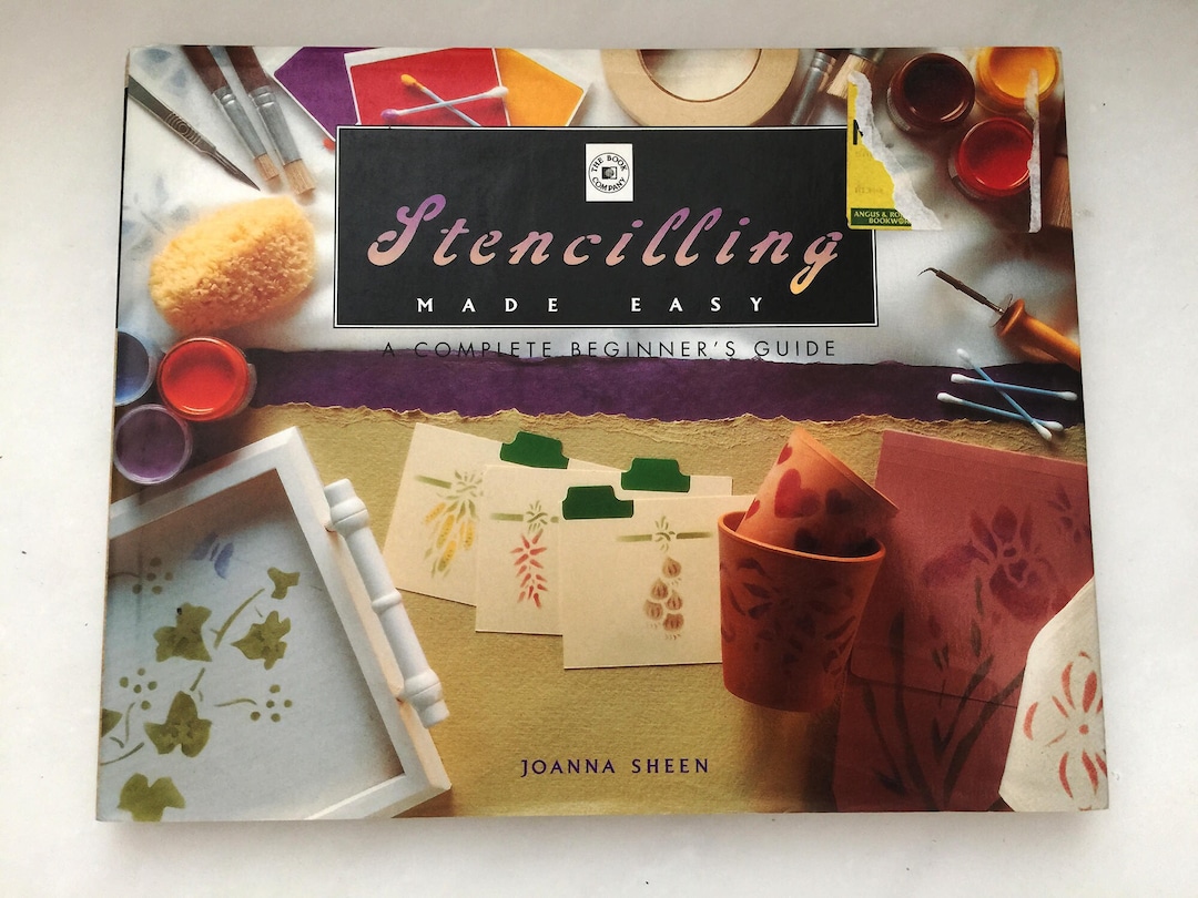 Vintage Book for Stencilling, Step-by-step Instructions, Make Easy ...