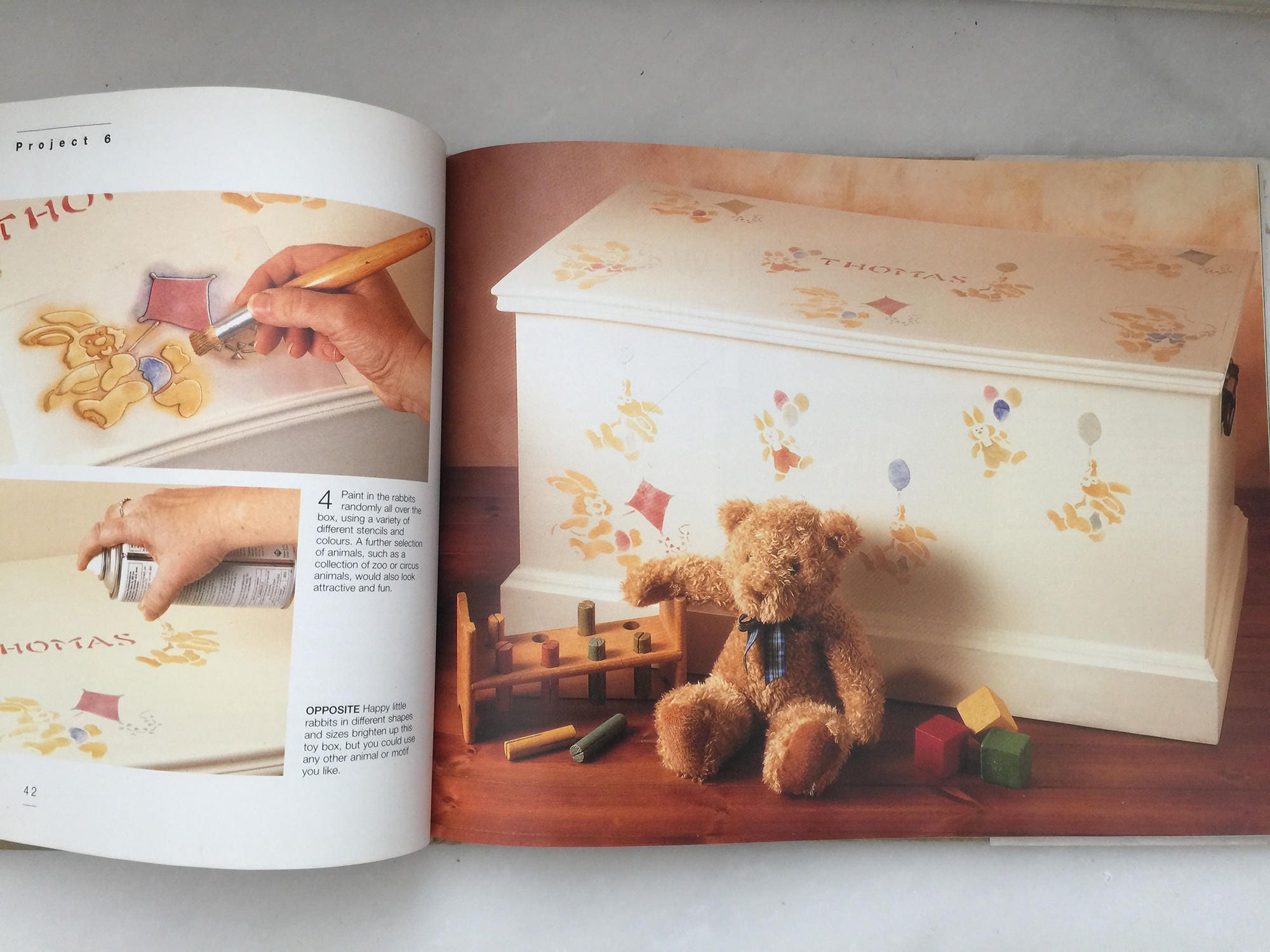Vintage Book for Stencilling, Step-by-step Instructions, Make Easy ...