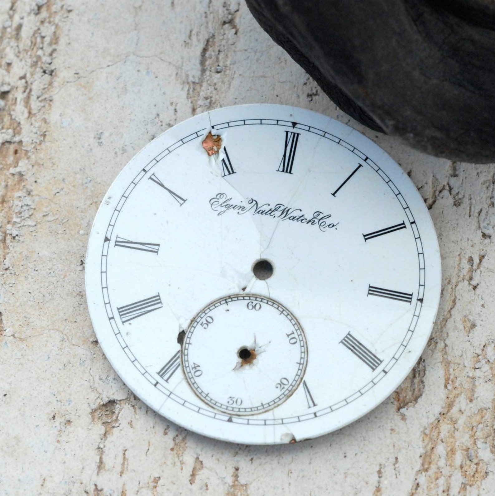 Antique Enamel Watch Faces, Set of Three Watch Pocket Watch Faces ...