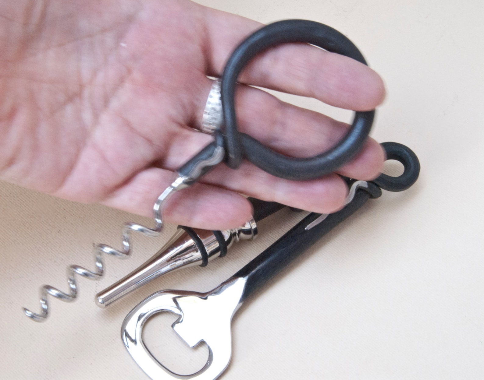 Wine Utensils Set of Three Bottle Opener Wine Bottle - Etsy