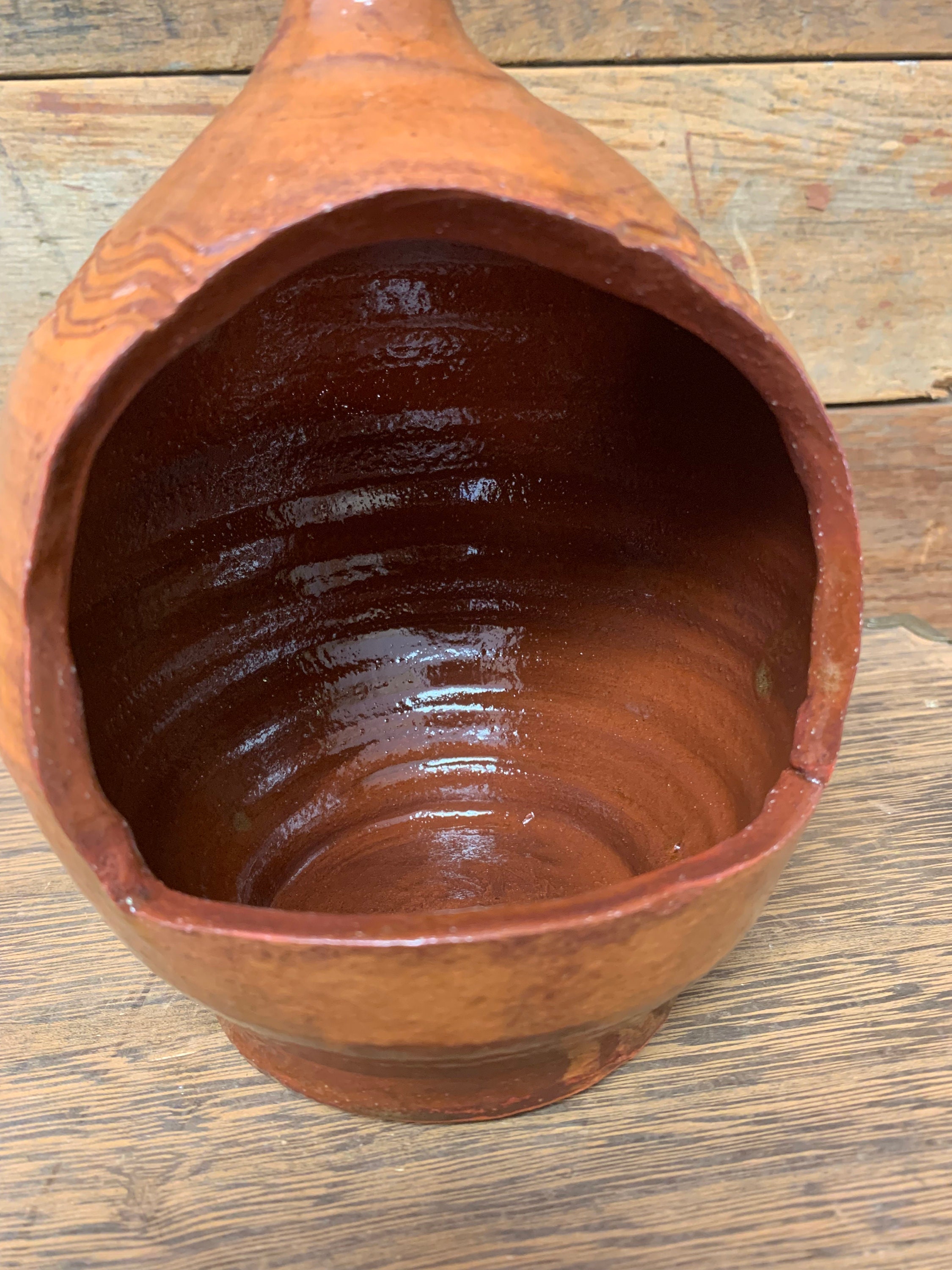 Handmade Pottery Red Clay Salt Cellar, Amber Glaze - Etsy