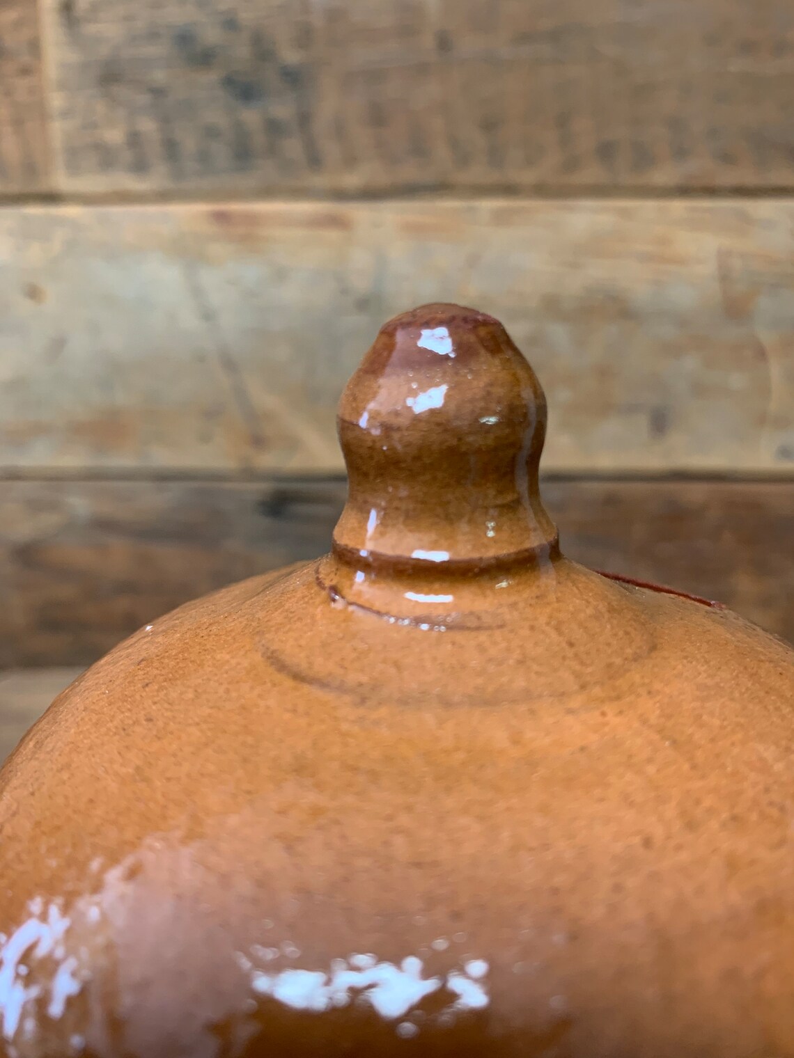 Handmade Pottery Coin Bank, Red Clay Slipware in Amber Glaze - Etsy