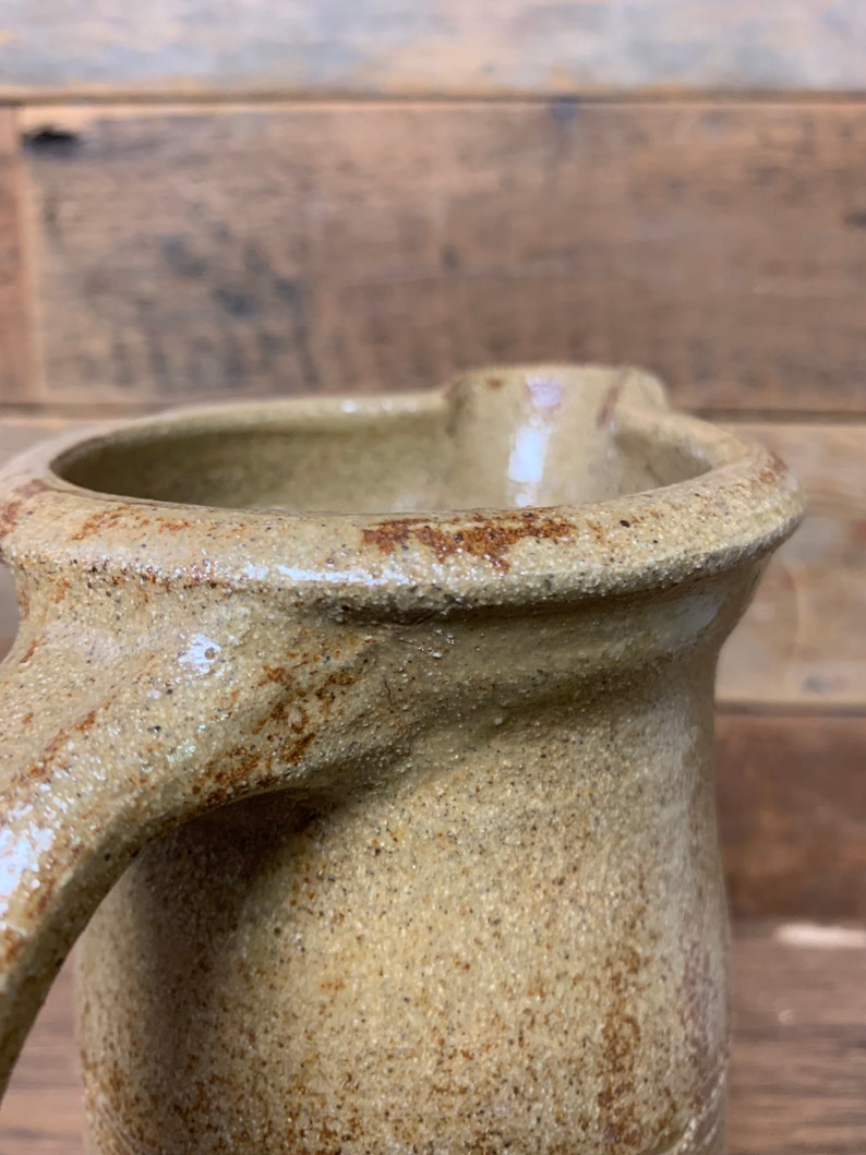 Handmade Stoneware Pitcher in Ash Glaze - Etsy
