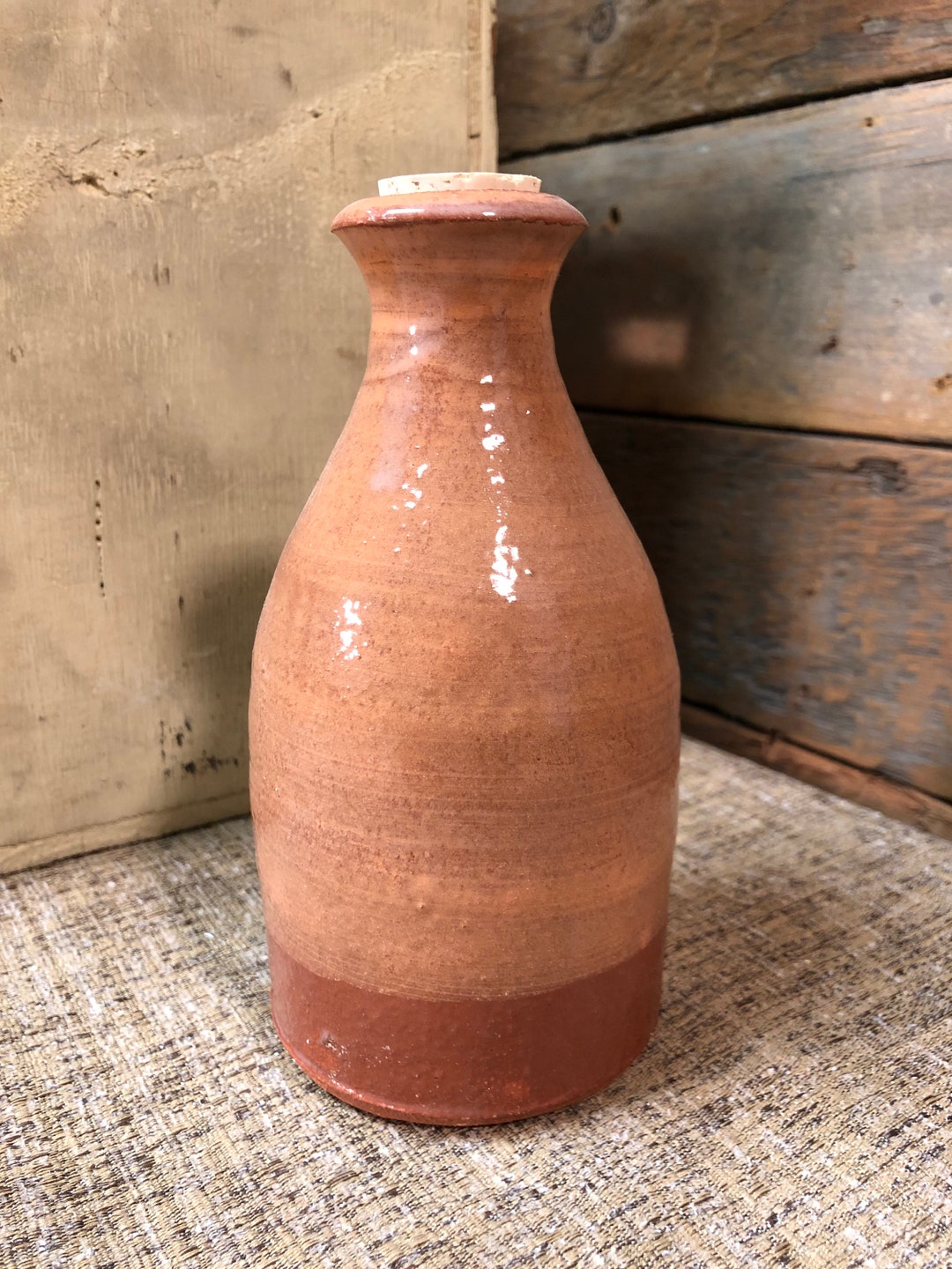 Handmade Pottery, Redware Clay Bottle - Etsy