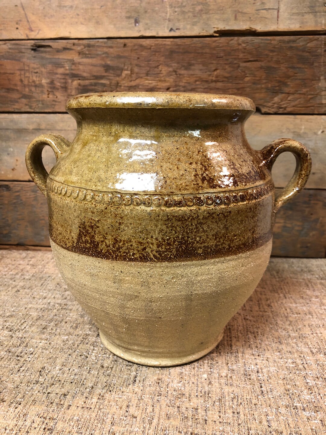 Handmade Local Stoneware Clay Pot, French Confit Jar in Ash Glaze - Etsy