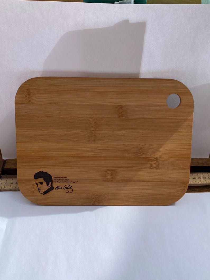 Elvis Presley Bamboo Cheese/chopping Board Laser Printed - Etsy