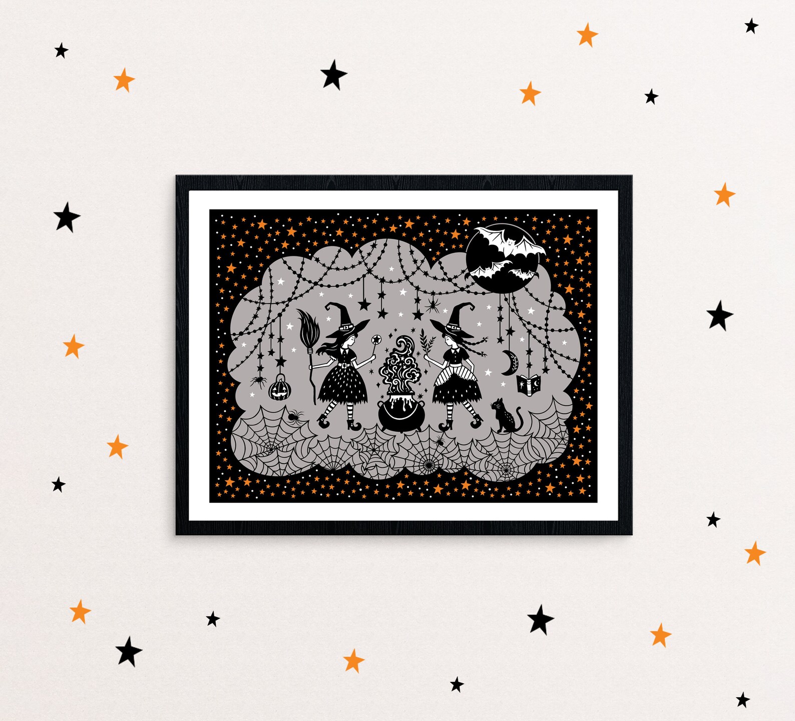 8x10 Art Print - Witches Cauldron - Original Papercut Illustration ...