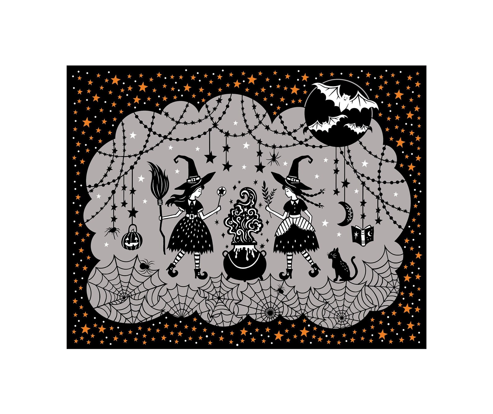 8x10 Art Print - Witches Cauldron - Original Papercut Illustration ...