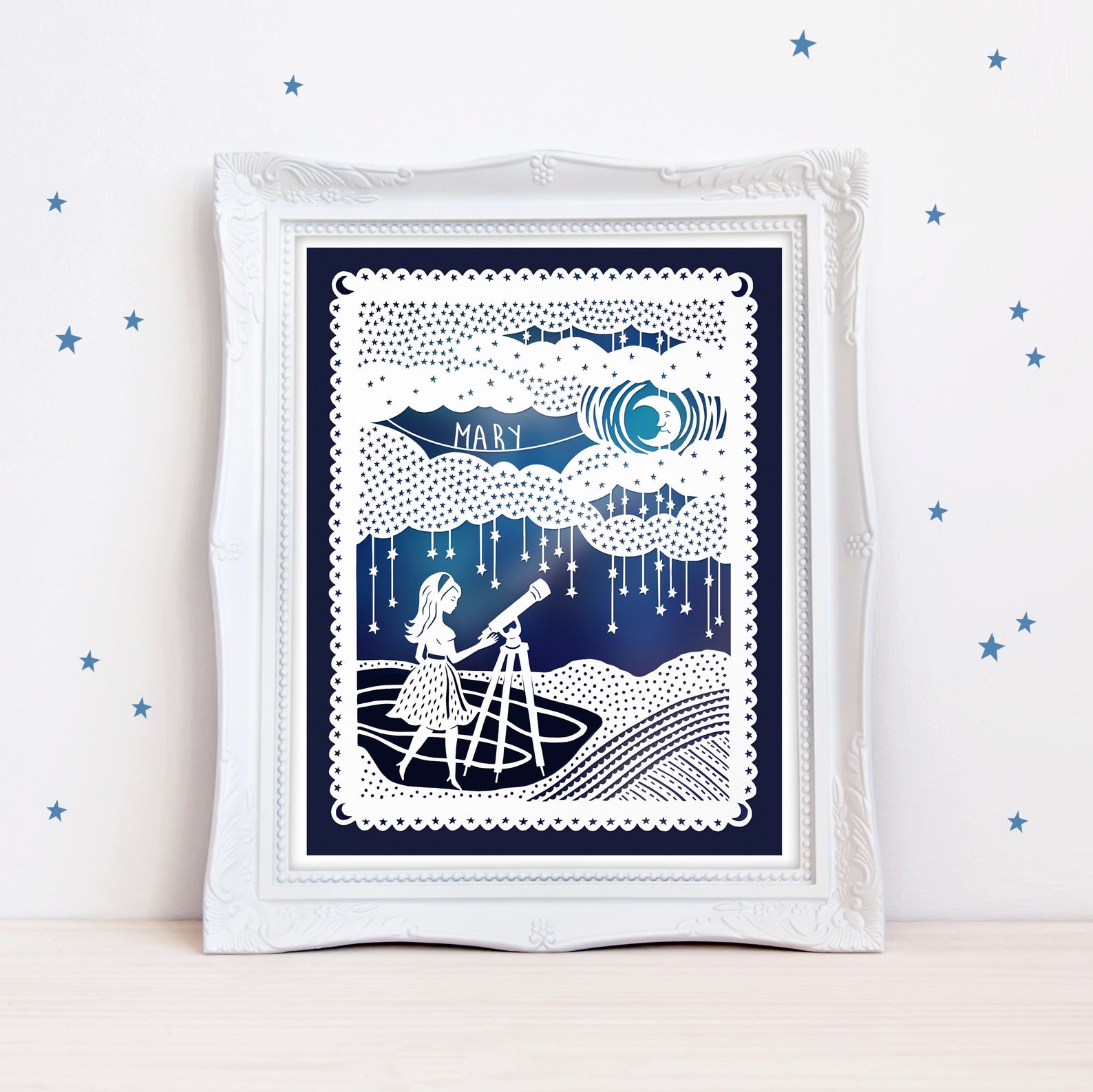 8x10 Personalized Print of Original Papercut Customized - Etsy