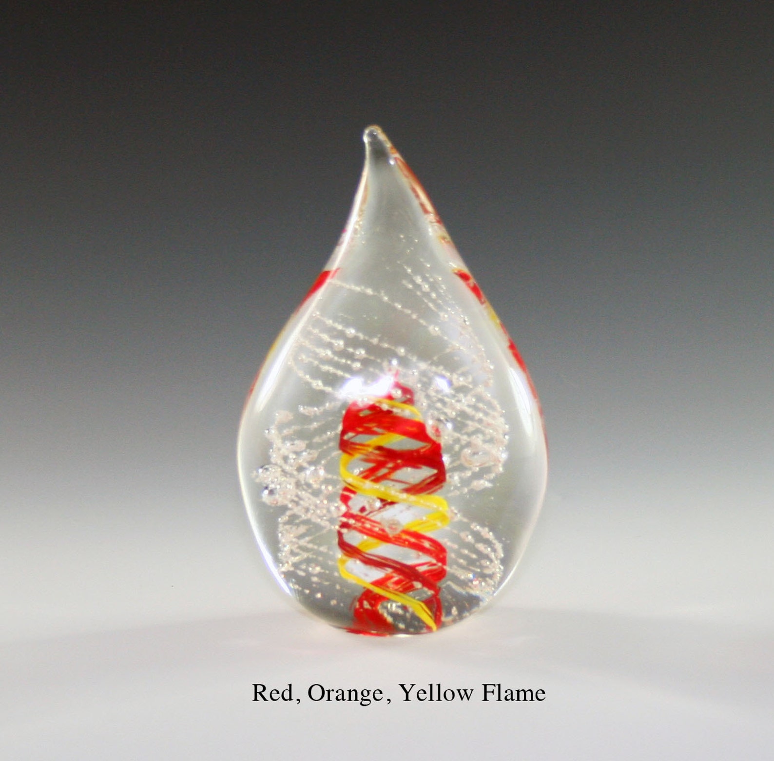 Memorial Glass Flame Paperweight: Cremation Ashes Pet Keepsake - Etsy