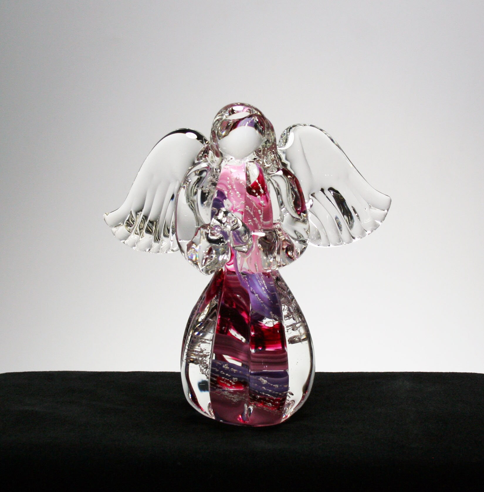 Memorial Glass Classical Angel Paperweight Cremation Ashes | Etsy