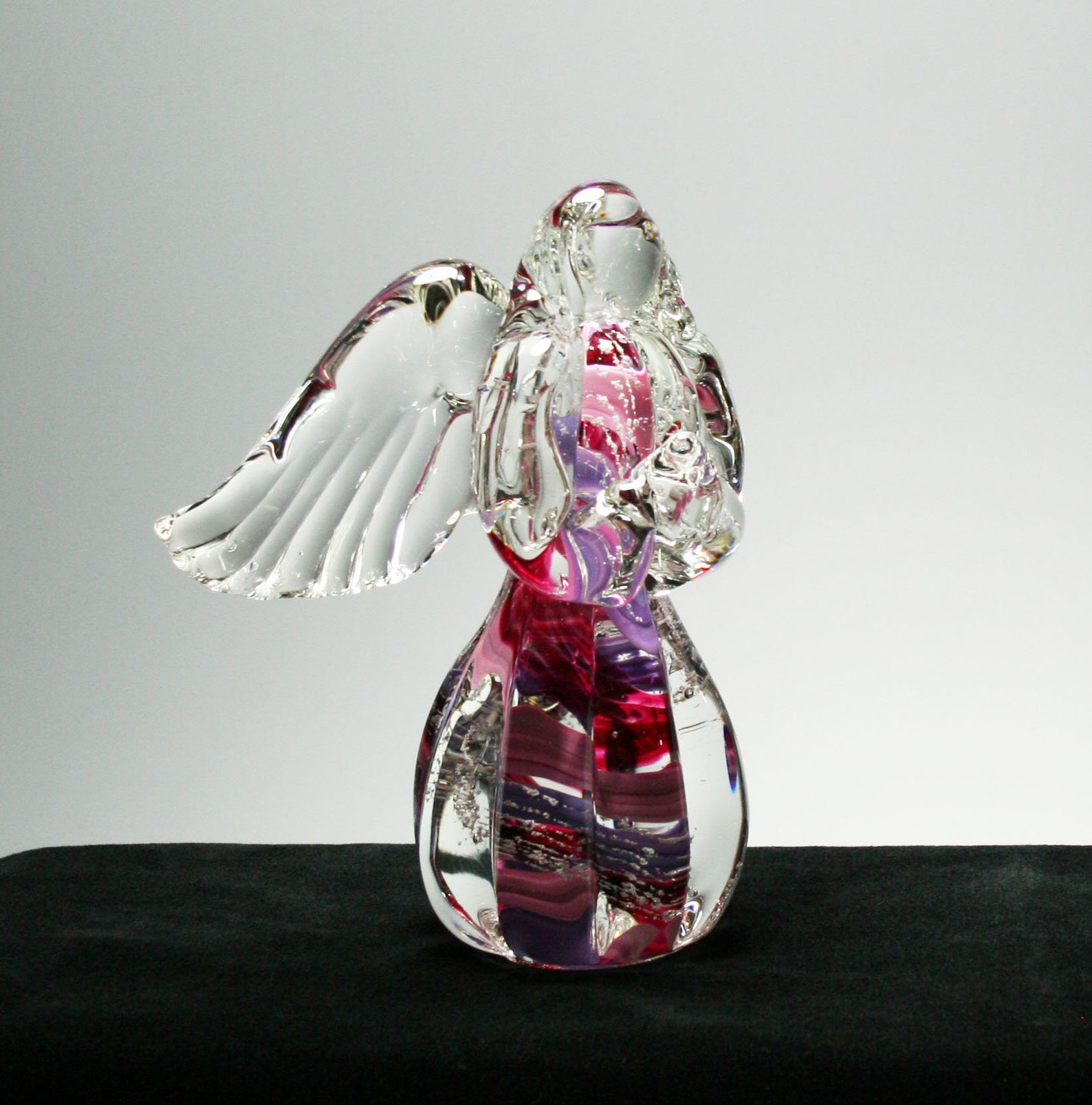 Memorial Glass Classical Angel Paperweight Cremation Ashes | Etsy