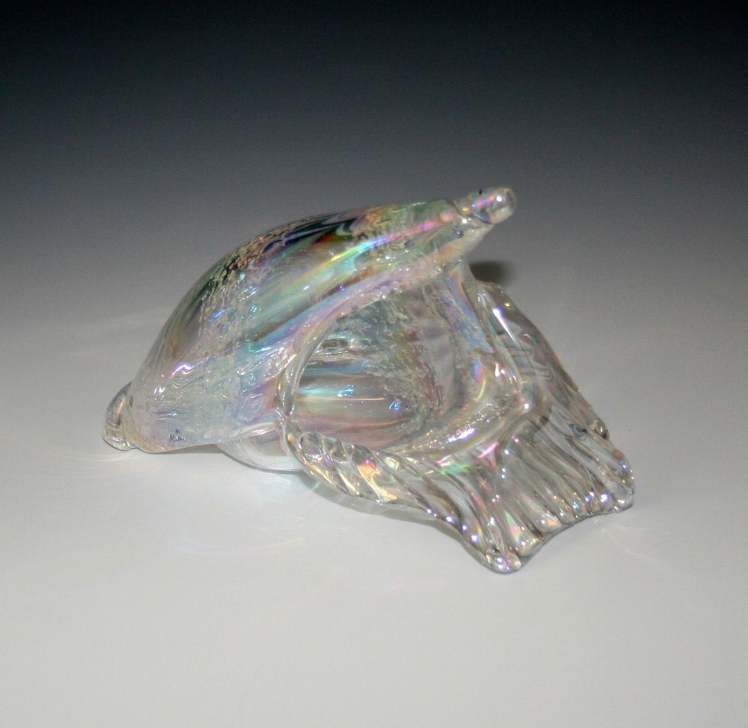 Memorial Glass Sea Shell Sculpture: Cremation Ashes Pet Keepsake - Etsy