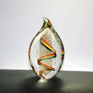 Memorial Glass Flame Paperweight: Cremation Ashes Pet Keepsake - Etsy