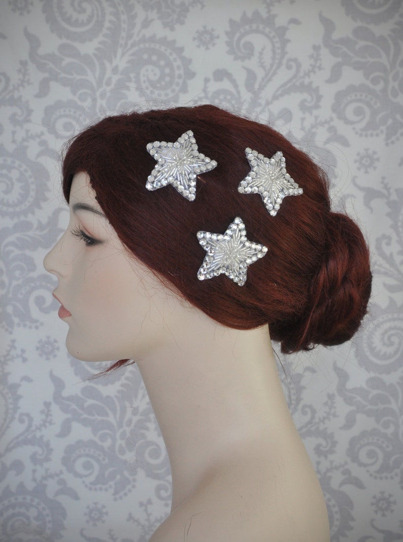 Star Hair Accessory Crystal Star Hair Comb Great Gatsby | Etsy