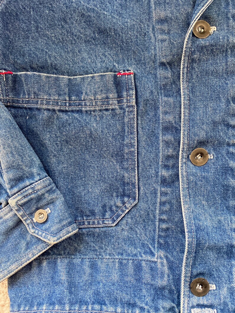 Vintage Medium Gap Clothing Co USA Blue Jean Cotton Button | Etsy