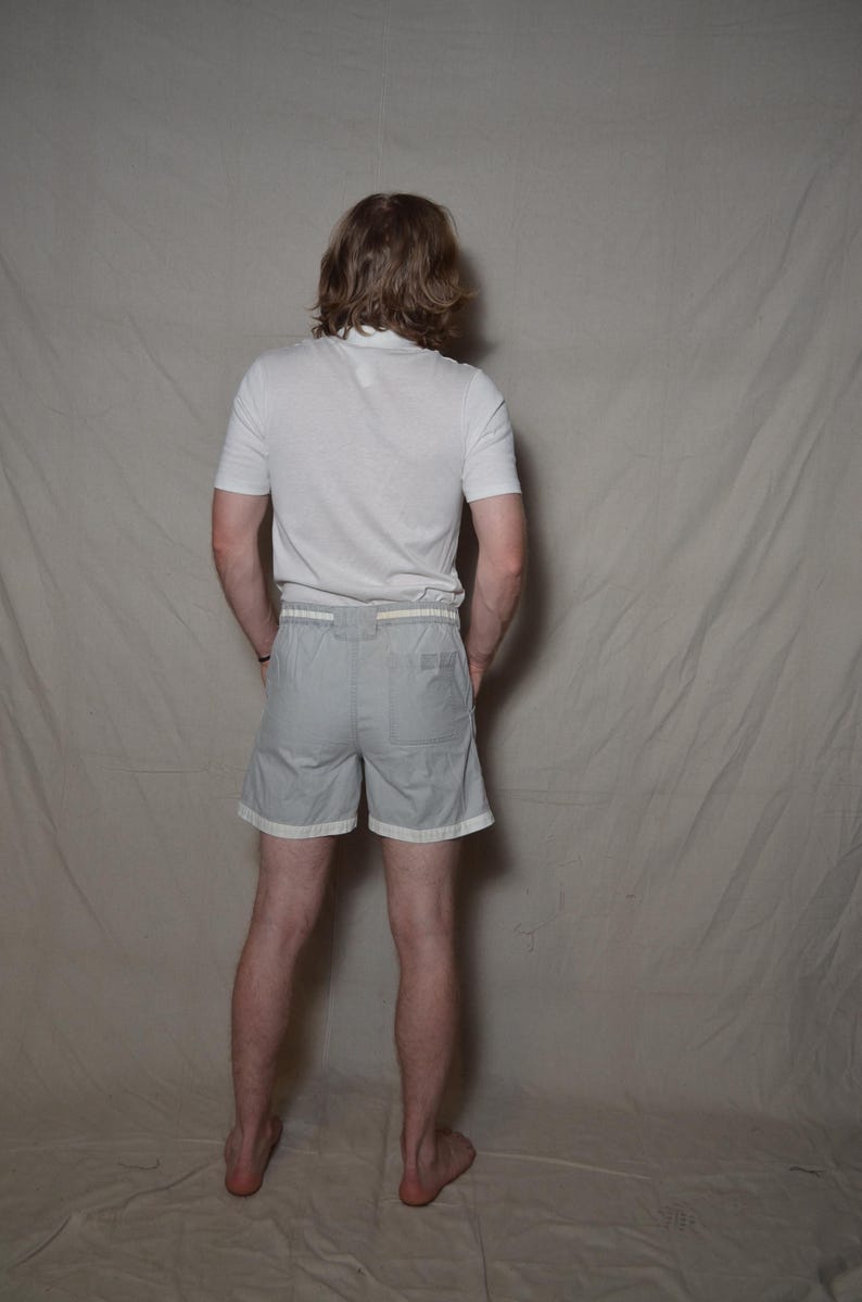 90s Mens 34 Faded Gray Board Shorts Pacific Coast Highway Beach Summer ...