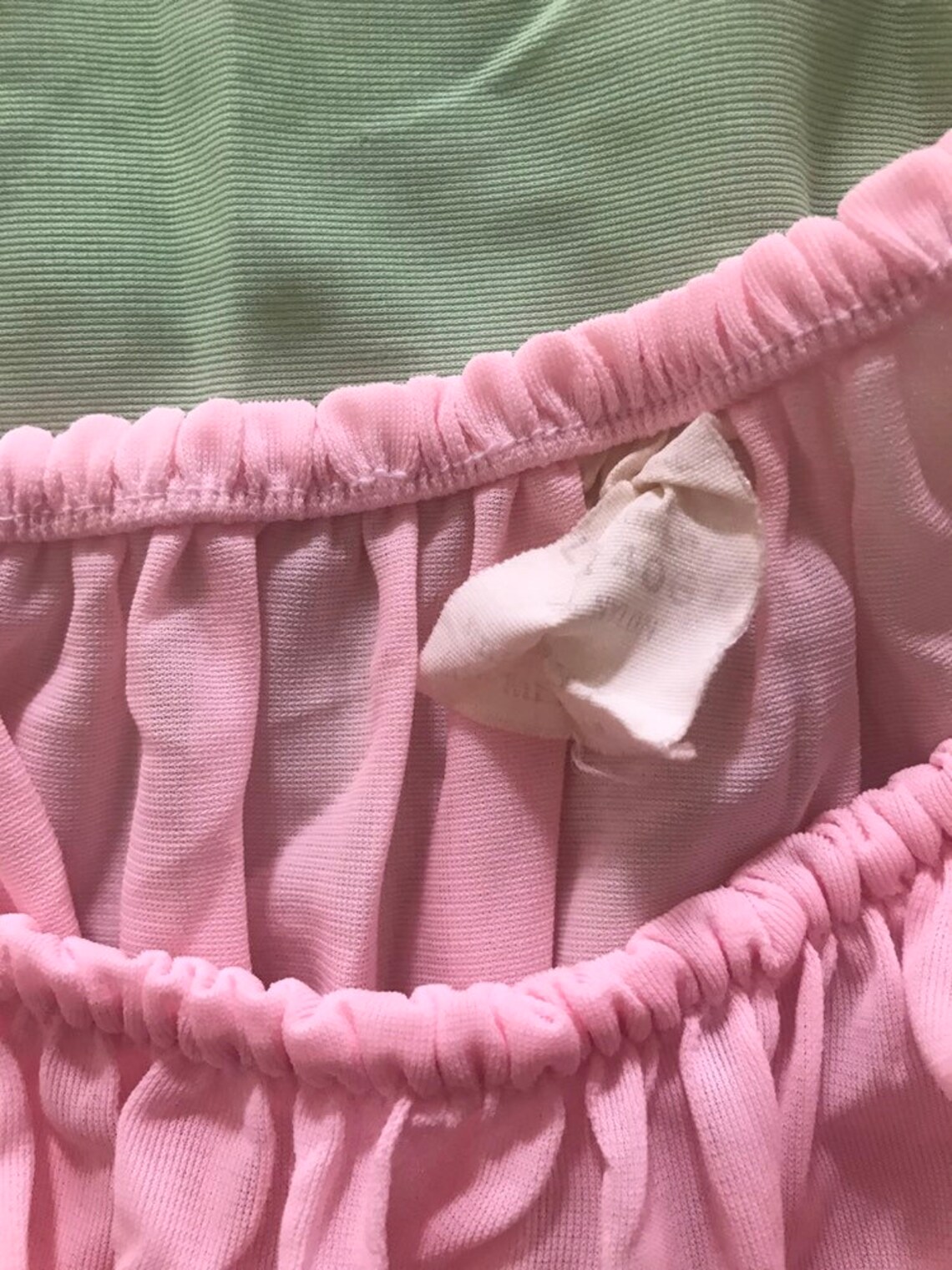 70s Medium Pastel Maxi Dress Slip Puff Sleeve Boho Vintage | Etsy