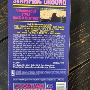 Stamping Ground VHS A Woodstock Rock U Mentary Movie Holland Rock Fest ...