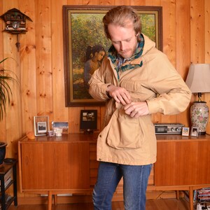 1980s Medium Mens Wool Blanket Lined Hooded Parka Winter Storm Tartan ...